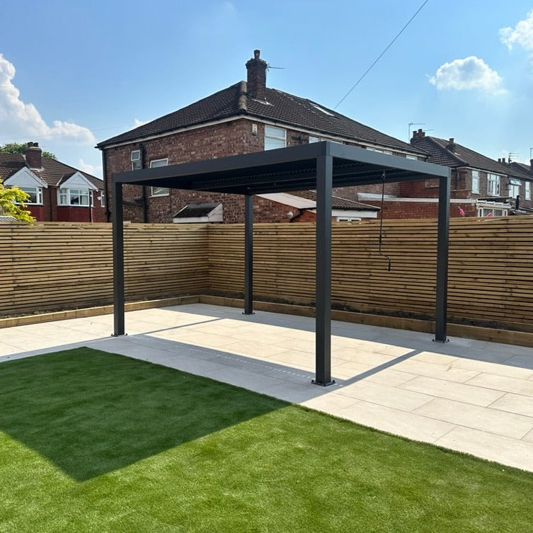 Athena Deluxe Aluminium Pergola - 3m x 3m | ATM Living