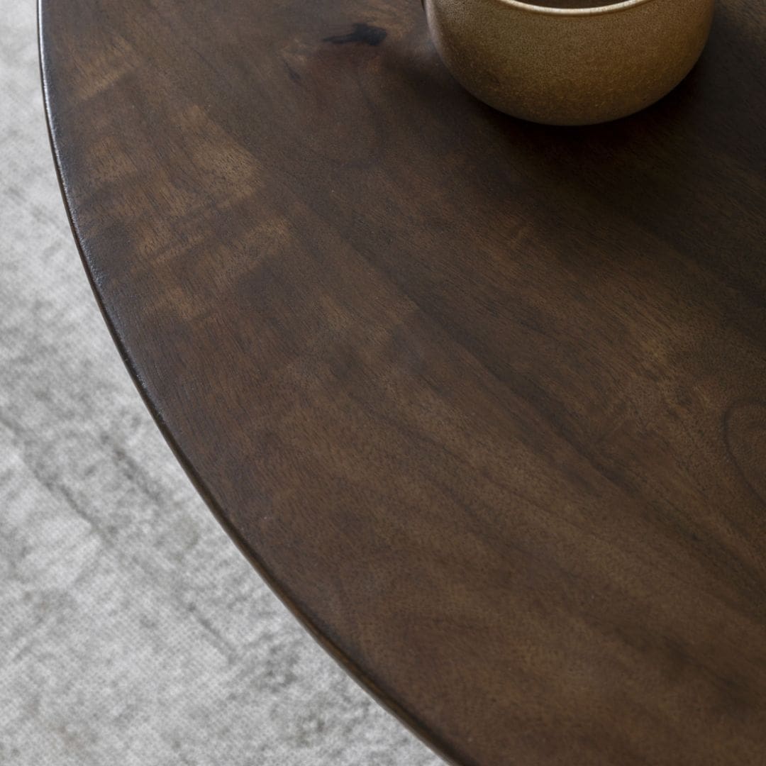 Mango Sculpt Circular Coffee Table
