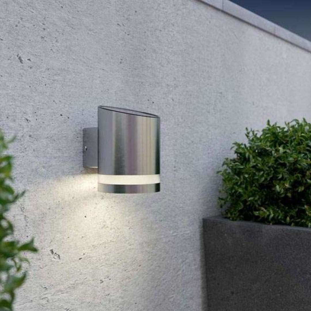 Milan Stainless Steel Solar Wall Light | ATM Living