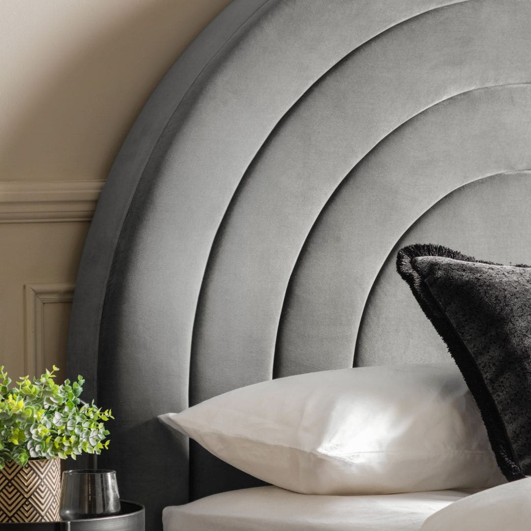 Arched headboard king store