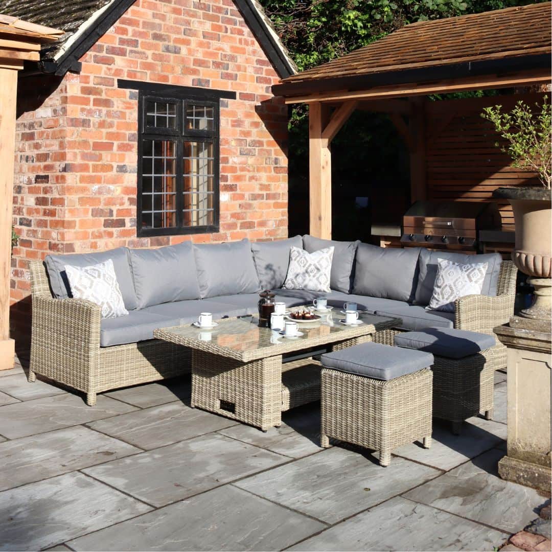 Wentworth Corner Dining Set with Adjustable Table