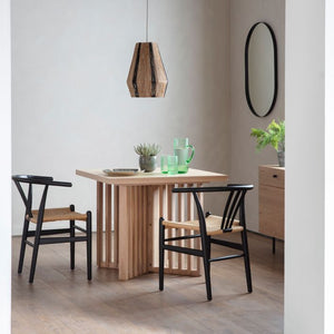 Islingston Square Oak Slatted Dining Table