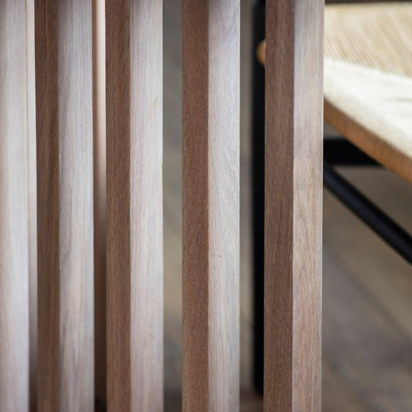 Islingston Square Oak Slatted Dining Table