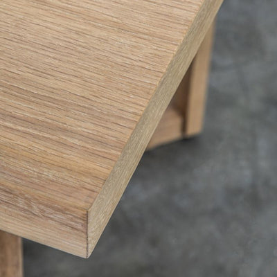 Islingston Square Oak Slatted Dining Table