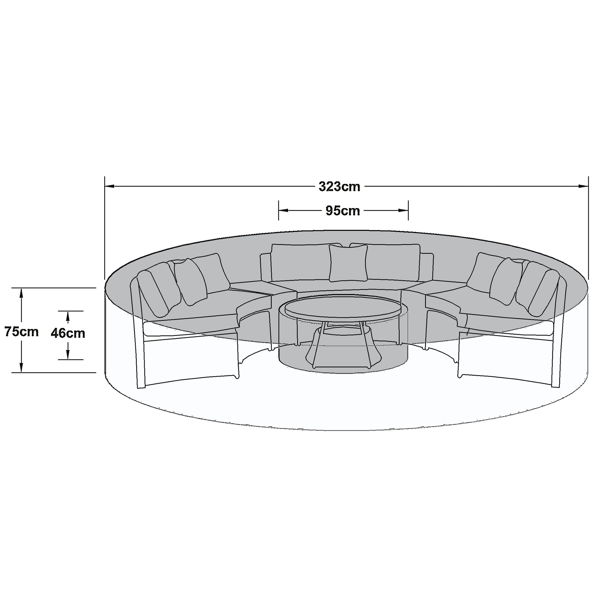 Outdoor Cover for Half Moon Set | ATM Living