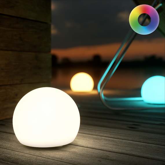 Multicoloured Indoor & Outdoor Solar Mini Sphere Mood Light | ATM Living